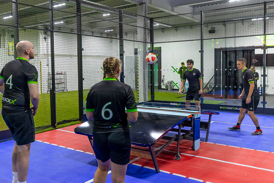 Teqball - New! - Play Hybrid Football, Only at KickX Arena